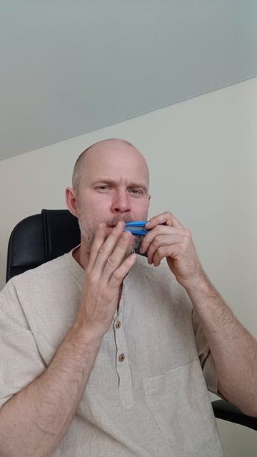 Варган синий под карбон Фа