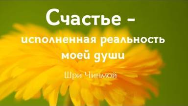 Счастье (лекция Шри Чинмоя, субтитры)