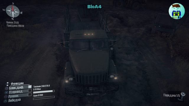 MudRunner. 6 Болото. Только игровой процесс. Без комментария.