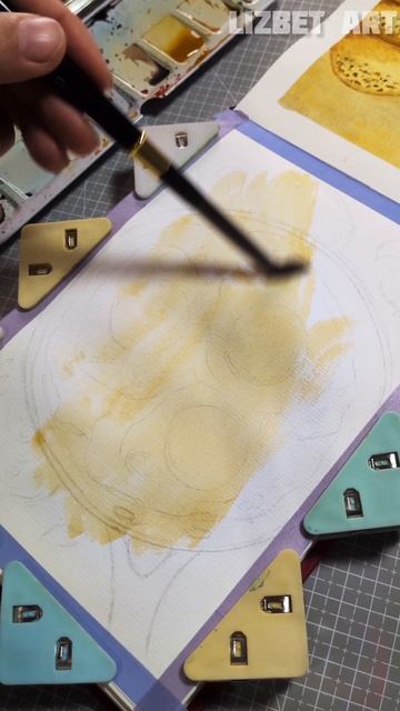 Яичное возвращение🍳 #tiktok #shorts #art #painting #watercolor #lizbet #asmr