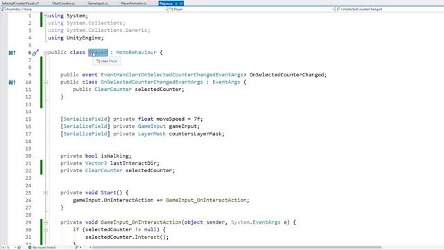 Selected Counter Visual Singleton Pattern Learn Unity Beginner Intermediate 2025