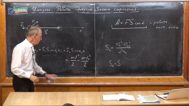 316. Урок 316. Импульс. Работа. Энергия (повторение)