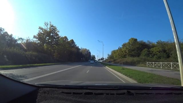 Нальчик и его районы. Долинск Горный. Еду на машине по улицам Нальчика. Октябрь 2025