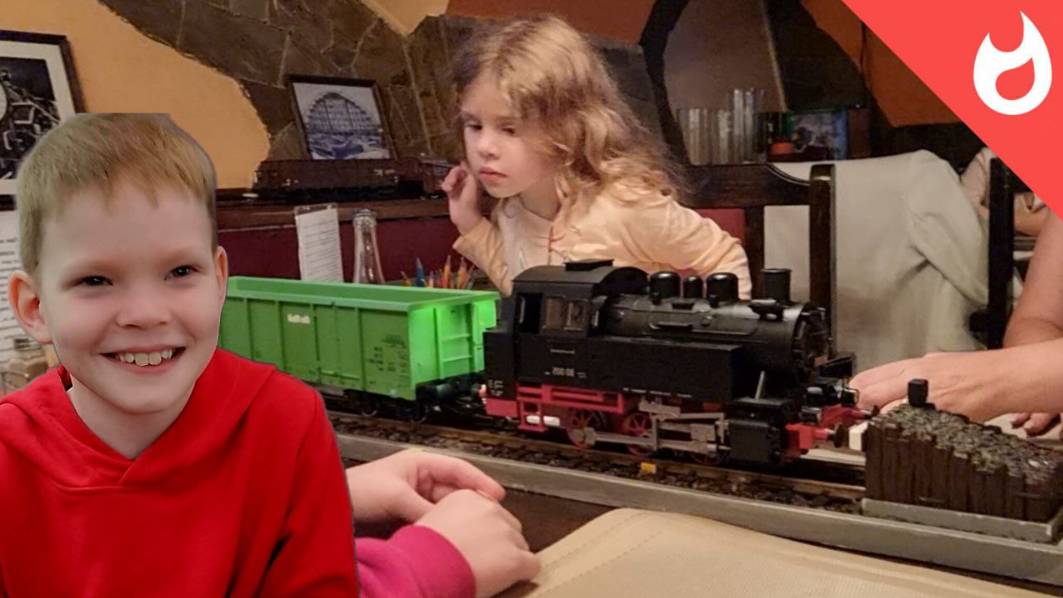 На иволге в кафе с паровозиками