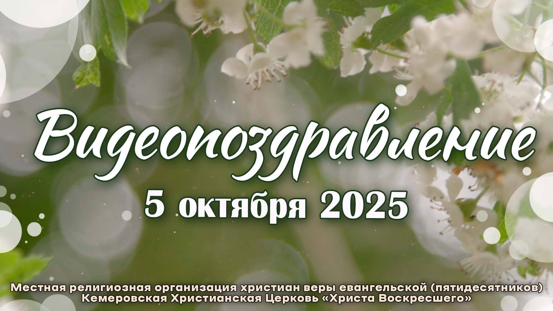ВИДЕОПОЗДРАВЛЕНИЕ | 5 ОКТЯБРЯ 2025