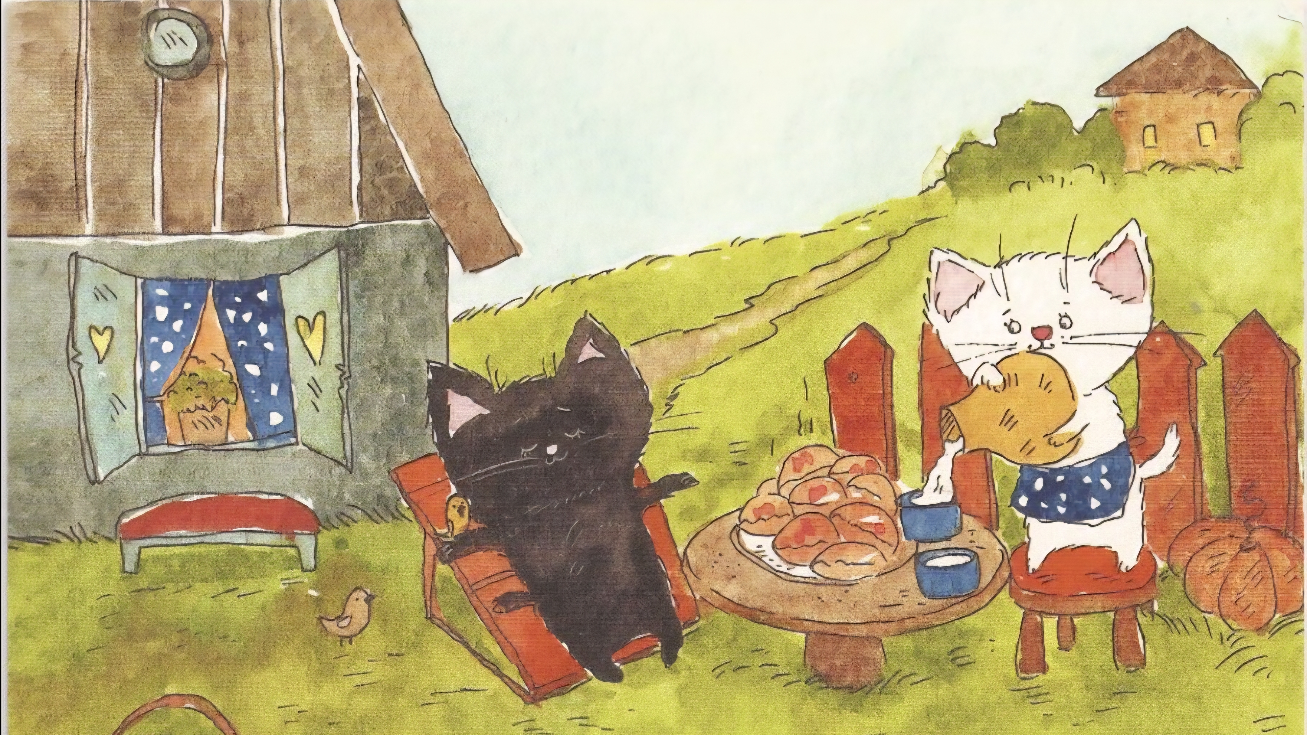 Котики в первом отпуске за городом