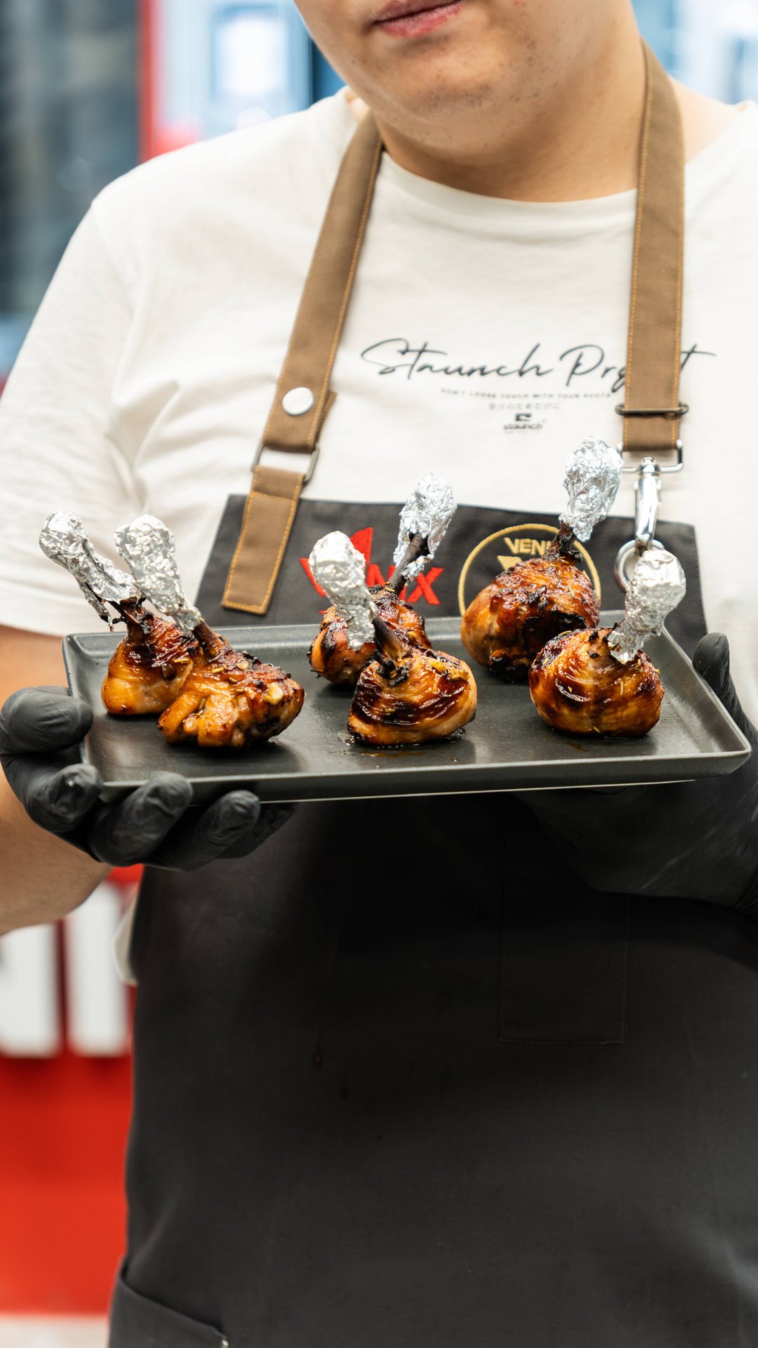 Куринные леденцы в итальянском пароконвектомате VENIX серии Squero Touch