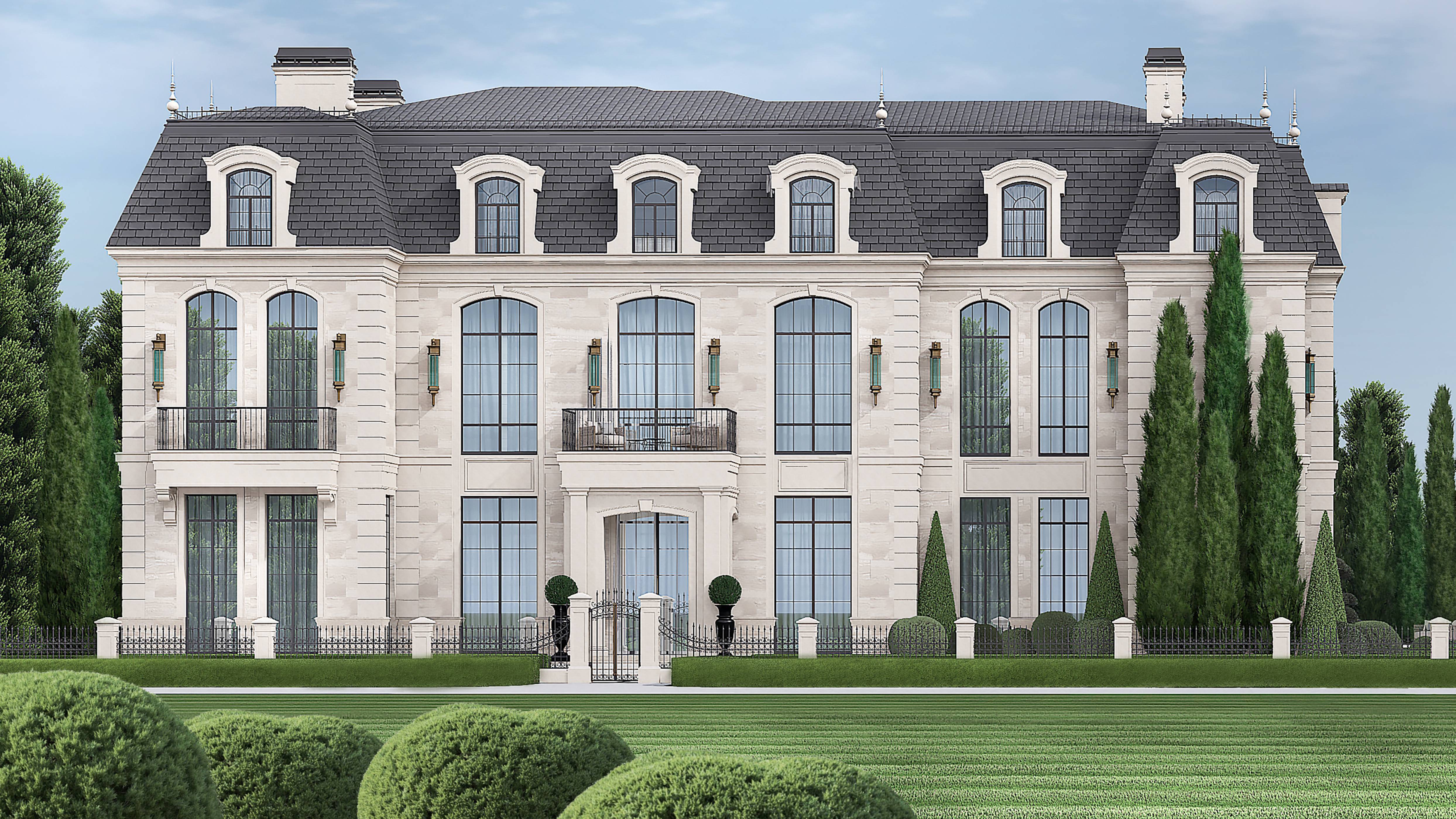 Проект загородной резиденции в классическом стиле