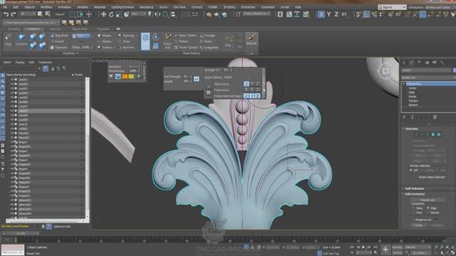 27. Ретопология. Полный разбор настроек кисти Shift в 3ds Max.