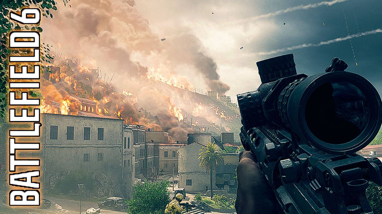 Горе снайпер и танкист на виражах Battlefield 6