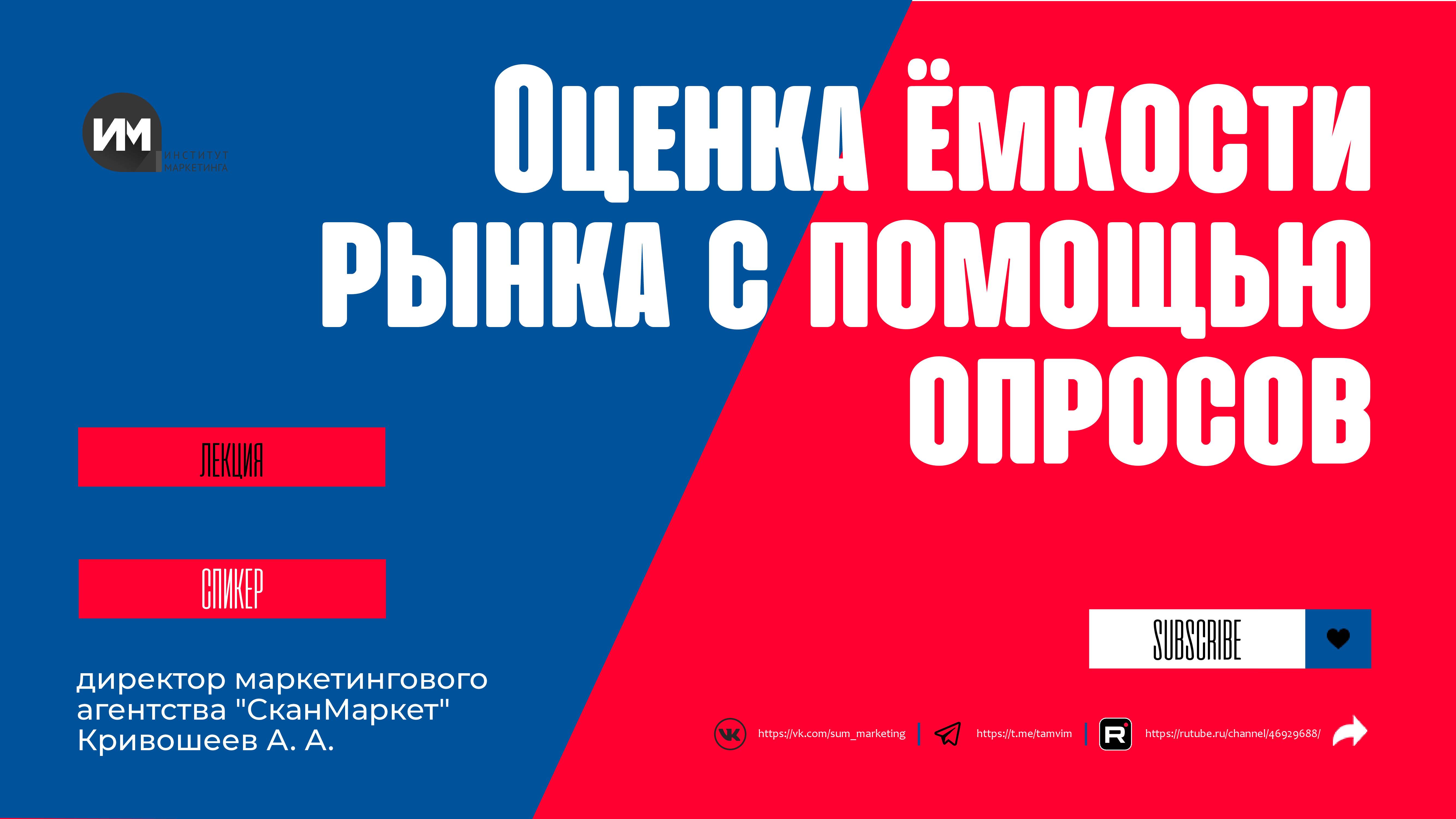 Оценка ёмкости рынка с помощью опросов