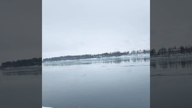 город Рыбинск, Автомобильный мост и река Волга (съёмка с набережной) (07.01.21)