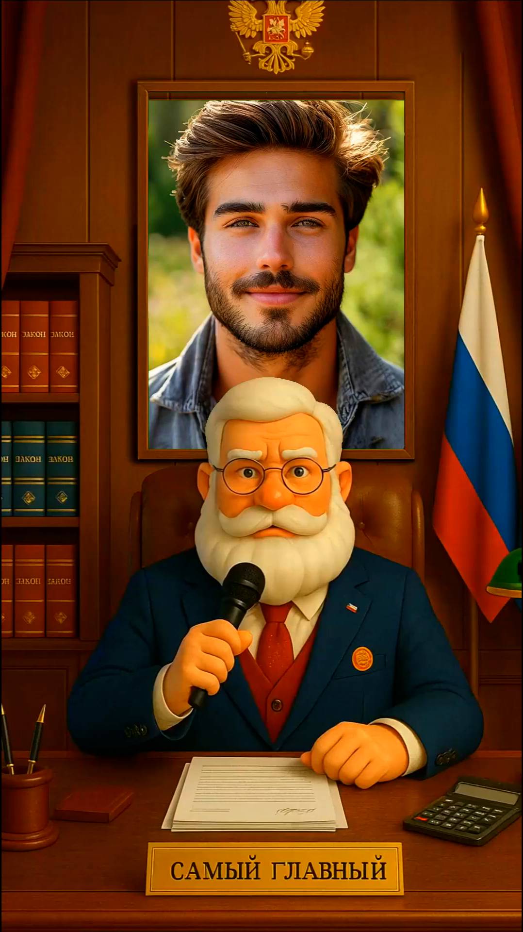 Видео поздравление от деда мороза с новым годом мужчине чиновнику