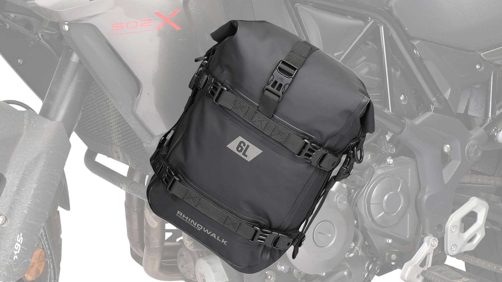 RhinoWalk MT2206 Водонепроницаемая мотосумка на боковые передние дуги 6L
