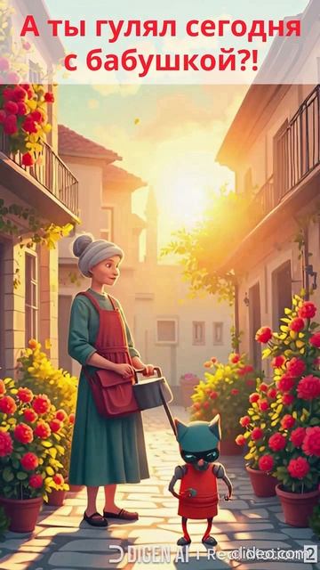А ты гулял сегодня с бабушкой?