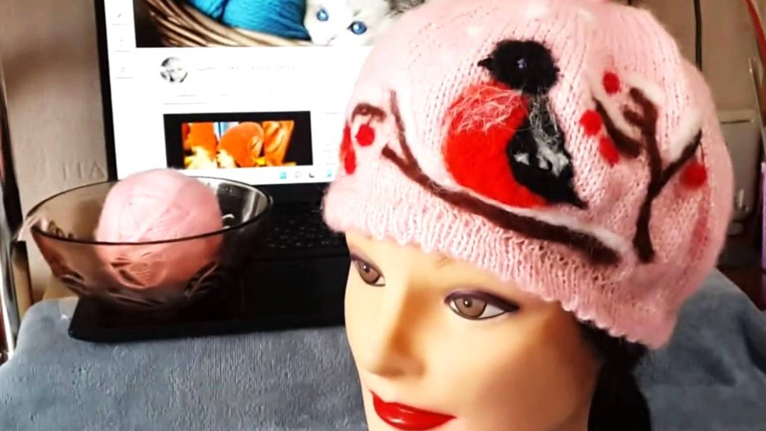 Берет спицами _классика _красота_ нежность_