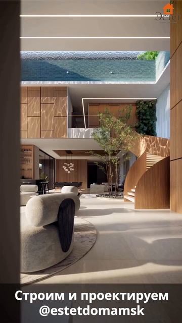 Роскошный хай-тек дом с бассейном