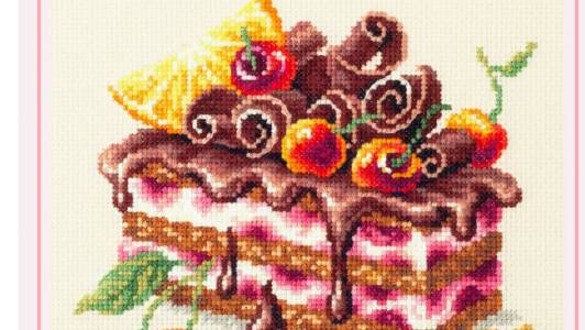 Отшив проект от Чудесной иглы "Вишнёвый торт" 7