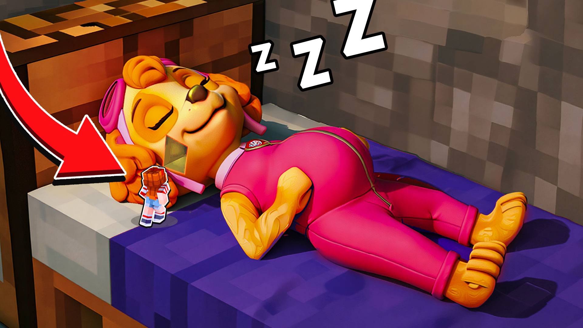 😳 ЧТО НАХОДИТСЯ ВНУТРИ СКАЙ ИЗ ЩЕНЯЧЕГО ПАТРУЛЯ В МАЙНКРАФТ