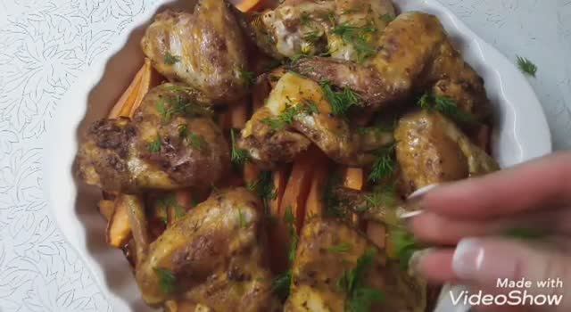 КРЫЛЬЯ на МОРКОВНОЙ ШУБКЕ