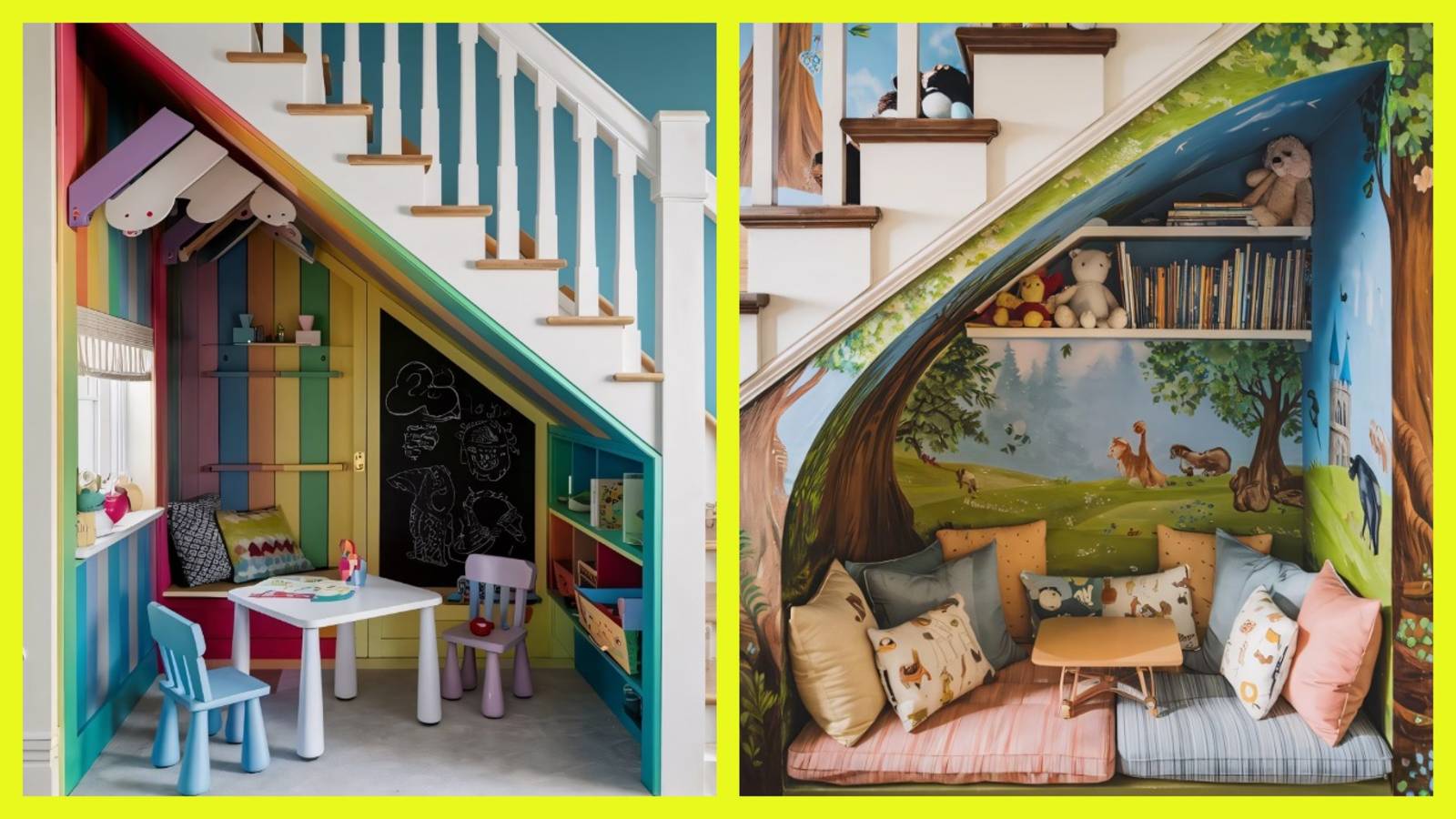 Детский игровой уголок под лестницей: Волшебное пространство для маленьких непосед 🏡✨