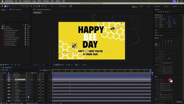 7-Create a Kinetic Type Animation