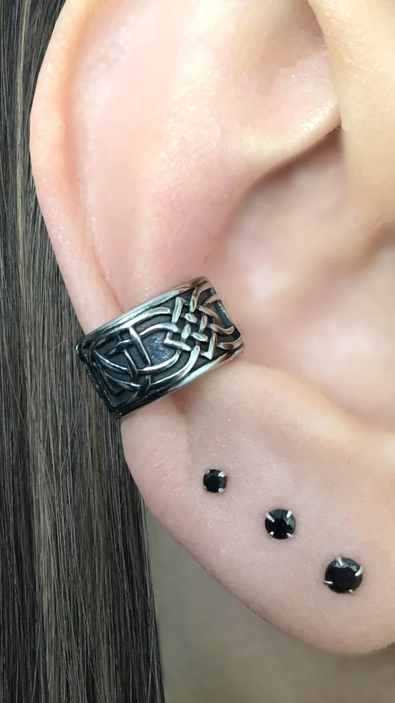 Стальной кафф "Рунический талисман" от StarfallShop