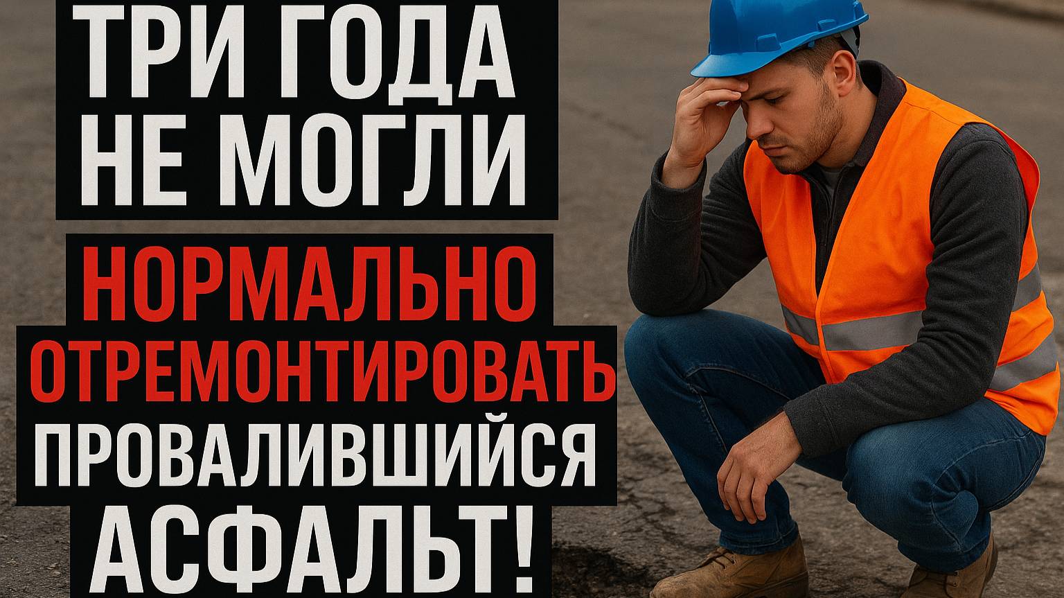 ТРИ ГОДА НЕ МОГЛИ НОРМАЛЬНО ОТРЕМОНТИРОВАТЬ ПРОВАЛИВШИЙСЯ АСФАЛЬТ!