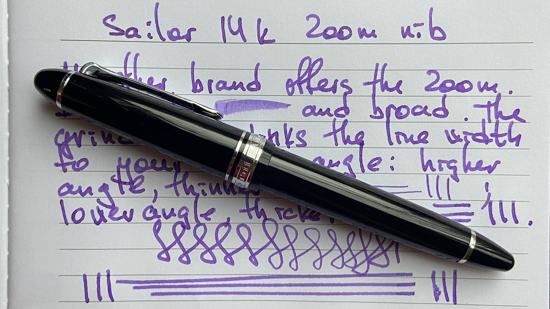 Sailor Profit Light with Zoom nib ASMR