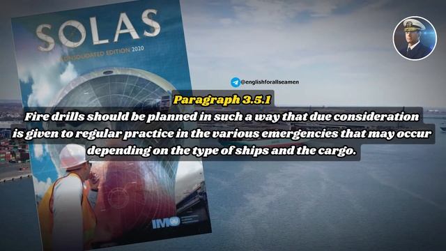 Fire Drill aboard the vessel. Part 1. Английский для моряков