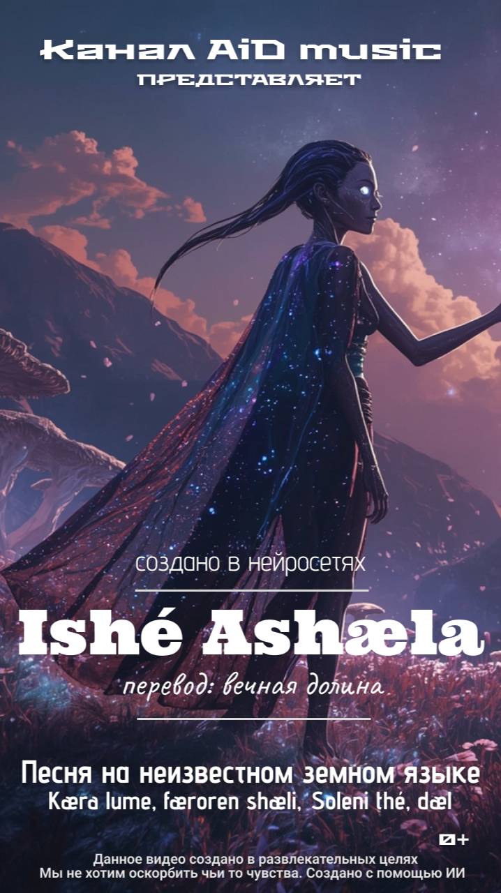 [_Ishé Ashæla_] (Вечная Долина) - песня на неизвестном земном языке - слова придуманные нейросетью