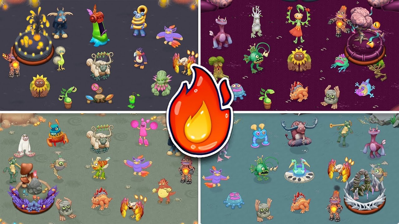 ВСЕ НЕИСПОЛЬЗУЕМЫЕ Песни Огненных Островов (My Singing Monsters, Мои Поющие Монстры, Msm, Мсм)