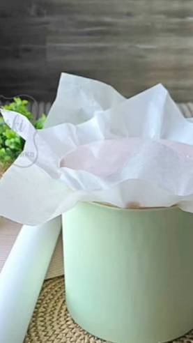 Зефирная композиция в цилиндрической упаковке. Как оформить? Показываем.