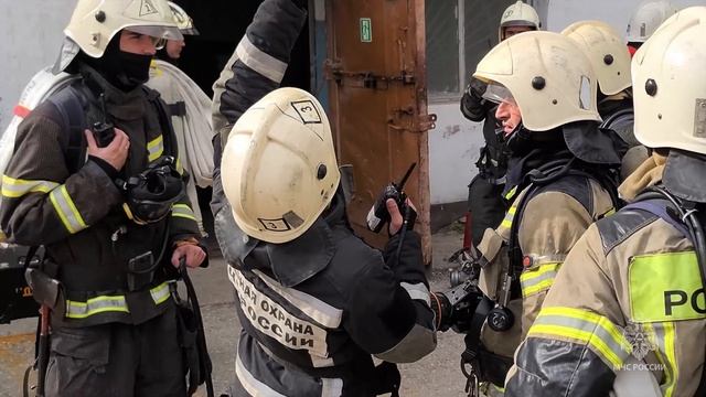 Пожарно-тактические учения на производстве в Симферополе