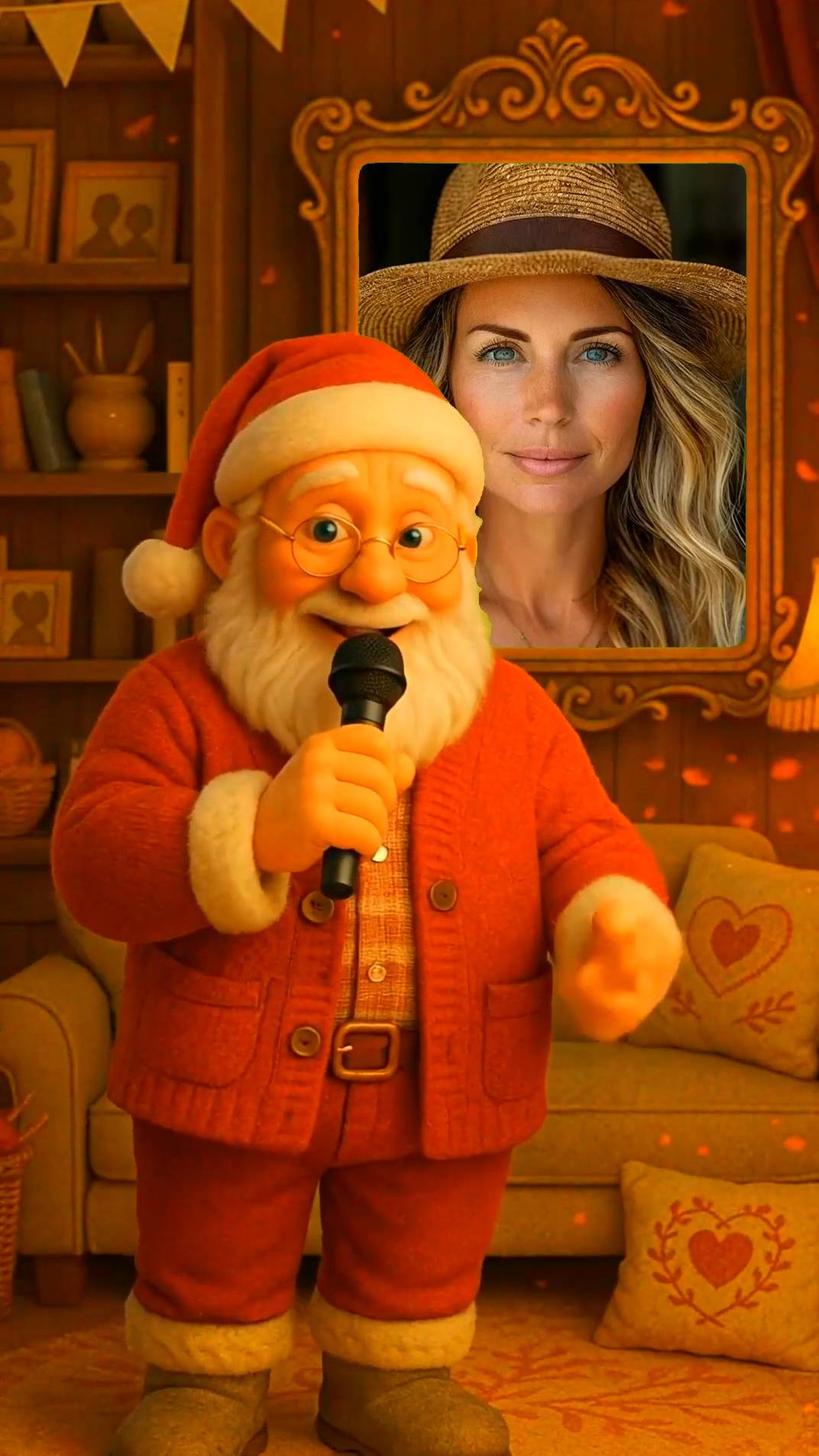 Видео поздравление от деда мороза с новым годом от дочки маме