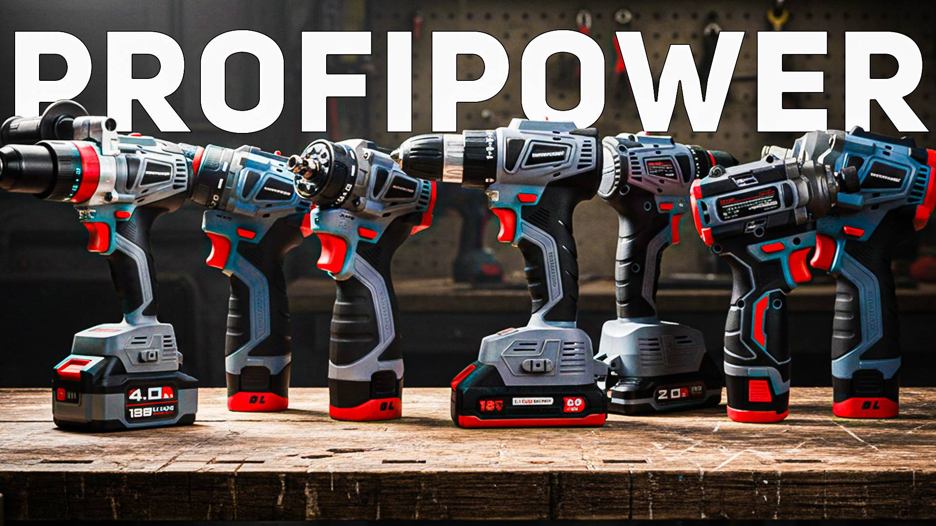 Линейка аккумуляторных шуруповёртов PROFIPOWER