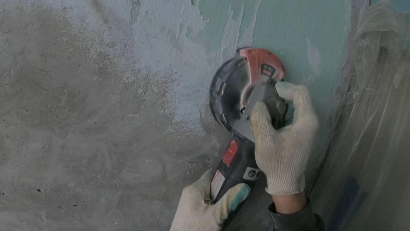 Очистка стен. Кухня. Ремонт хрущёвки своими руками.