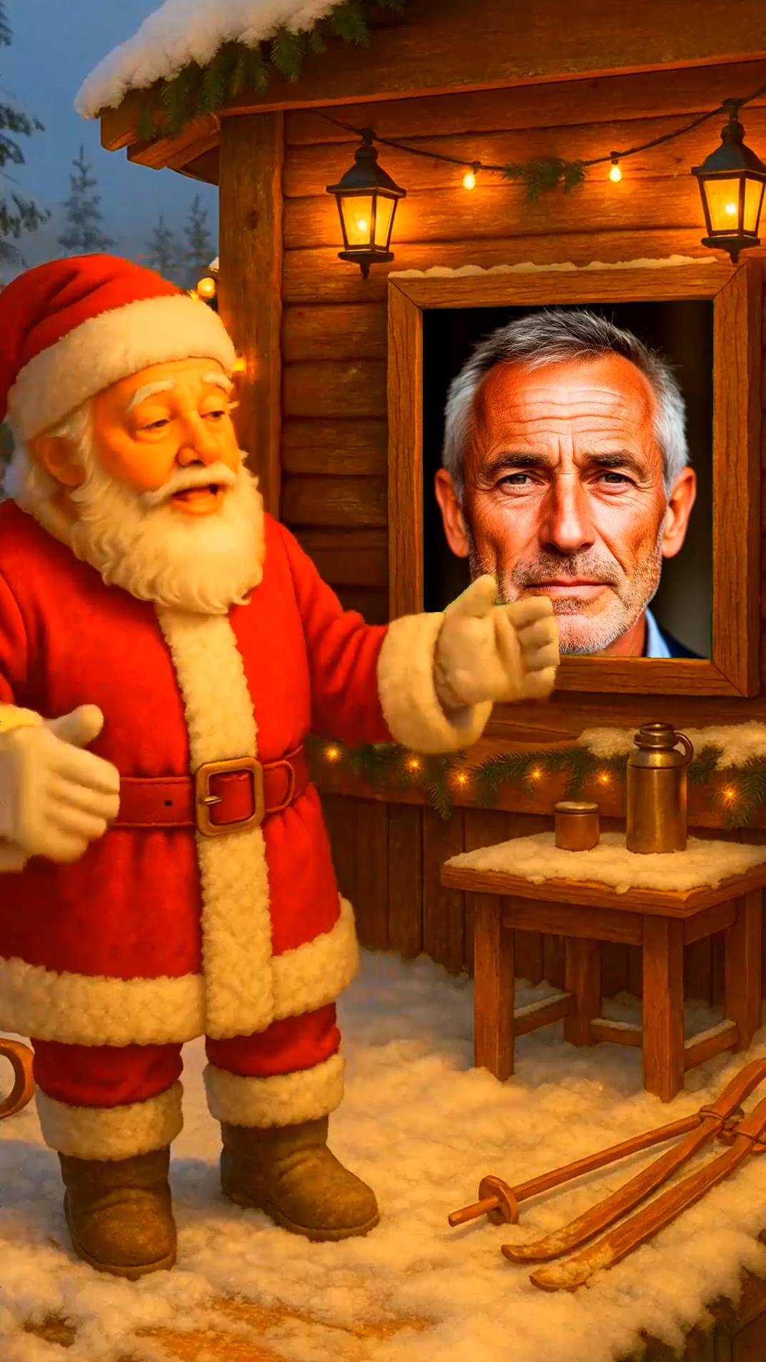 Видео поздравление от деда мороза с новым годом от внука деду