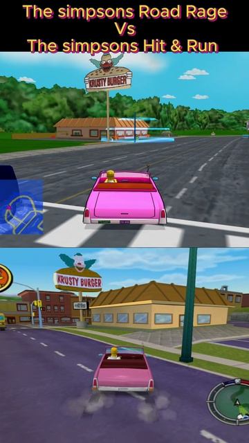 Сравнение The simpson Road Rage и The simpson Hit & Run Android AetherSX2 #thesimpsons  #games