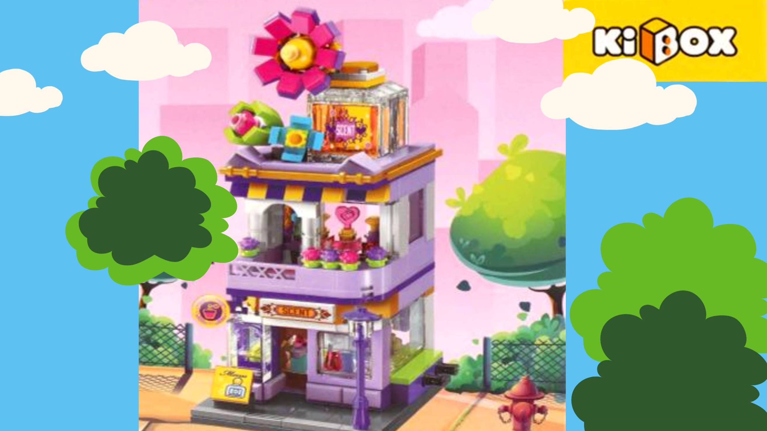 Аналог лего Kibox Street Обзор набора Магазин духов и косметики