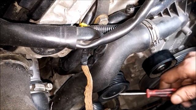#034 снятие поликлинового\генераторного ремня Audi Q7,A6...