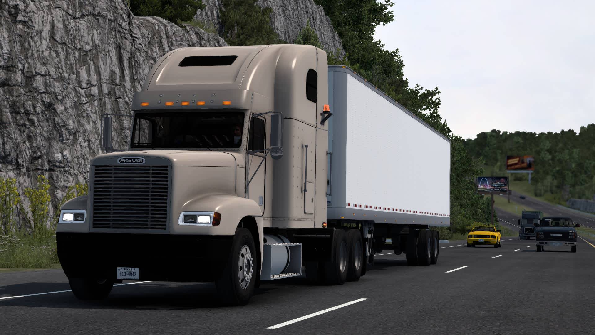 420 / ATS 1.56 / Freightliner FLD / Реальная экономика.