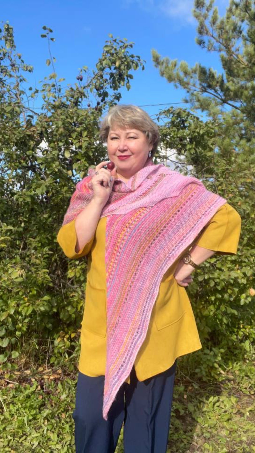 Шаль с уголками