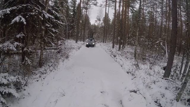 Зимние покатушки по бездорожью на Шевроле Нива. Шины Comforser cf3000  часть 2.