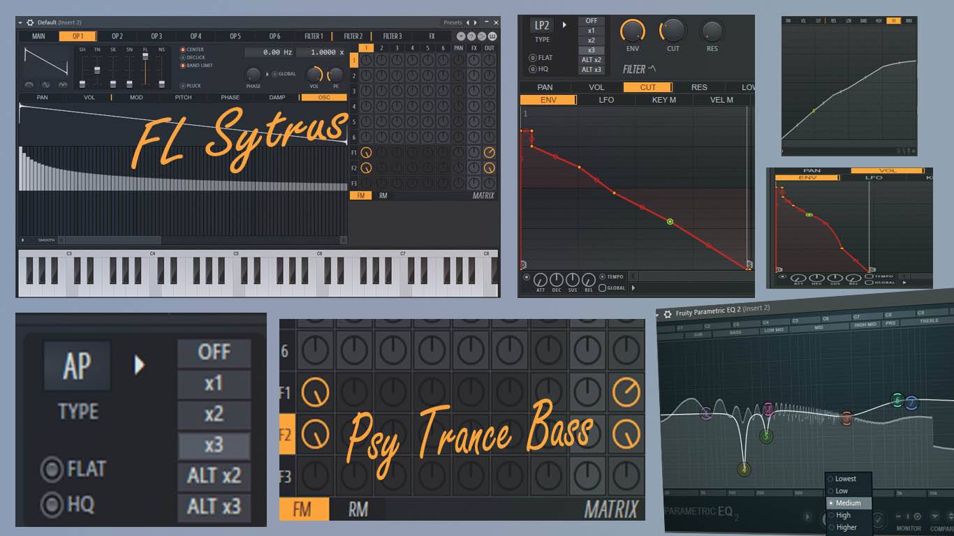 FL Sytrus cинтез баса для Psy Trance