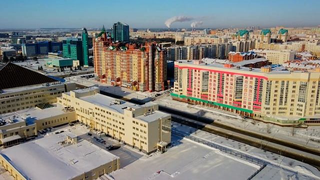 Сургут с высоты. Февраль 2021
