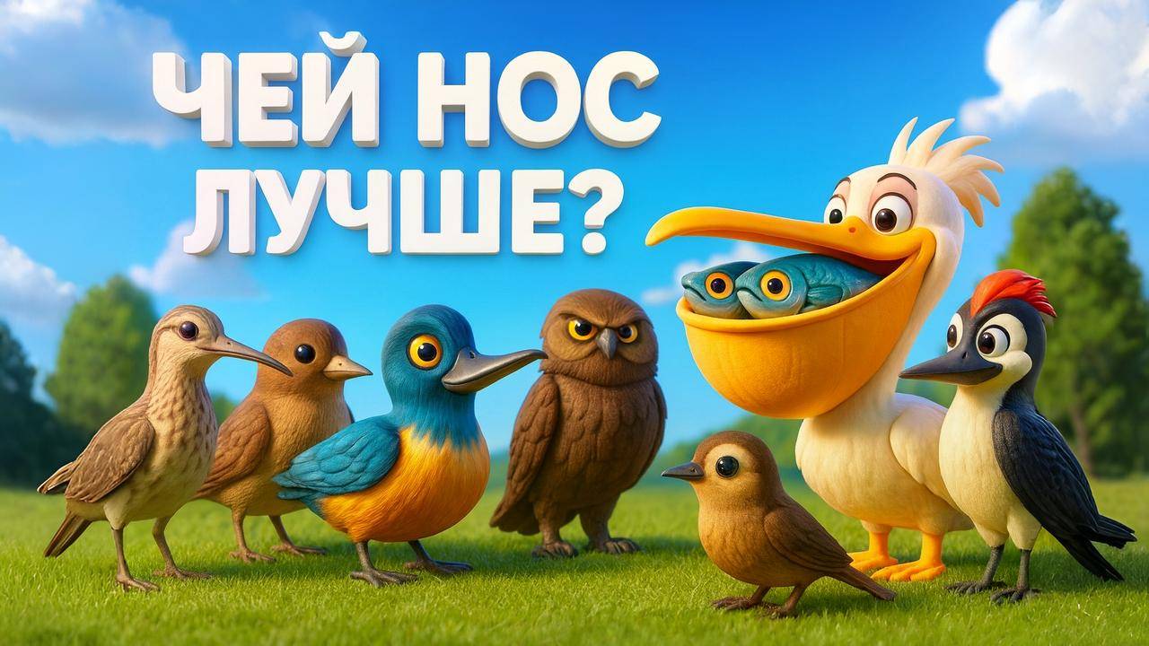 ЧЕЙ НОС ЛУЧШЕ?  - Мультик сказка для детей!