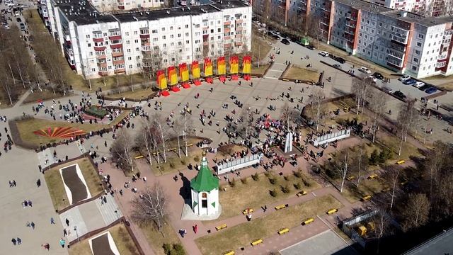 Сургут 9 мая 2021 с высоты.