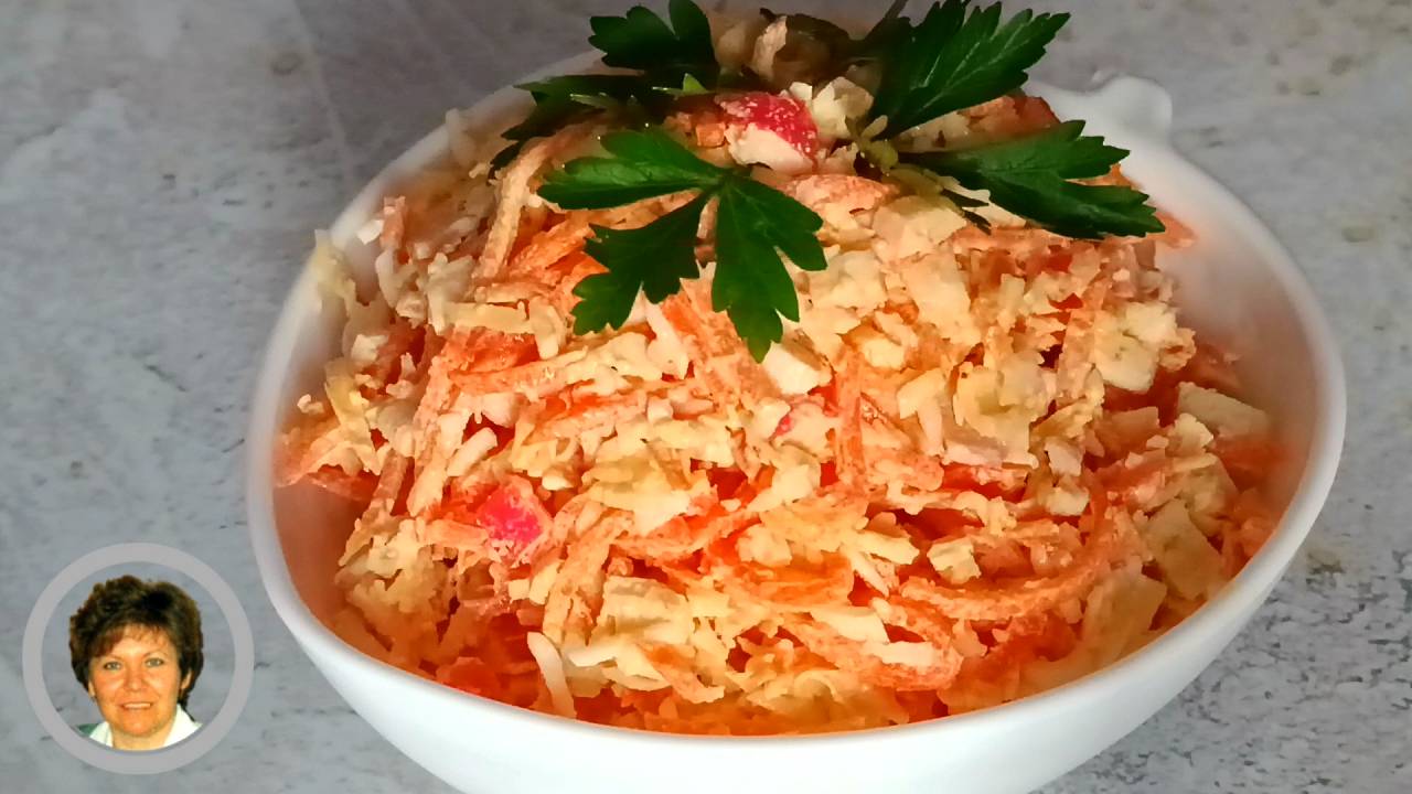 📌 Салат с крабовыми палочками - бюджетный и вкусный салат