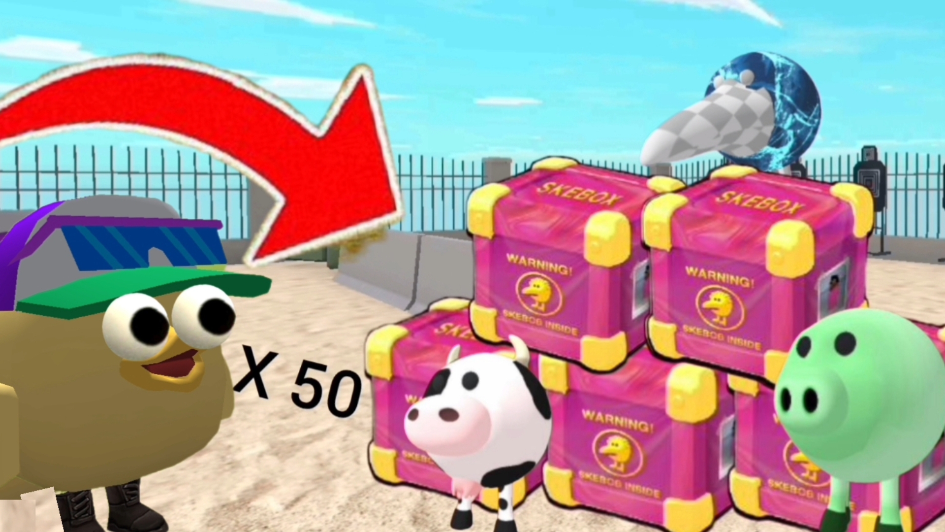 😱ОТКРЫЛ 50 ГЛАМУРНЫХ БОКСОВ в игре СКЕБОБ ГАН! **Я в шоке!**